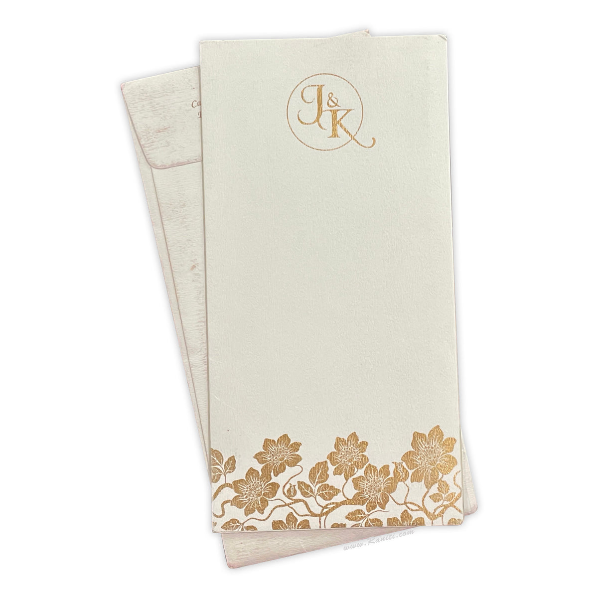 Custom Classic Invitation Card with Multiple Inserts and Gold and Red ...