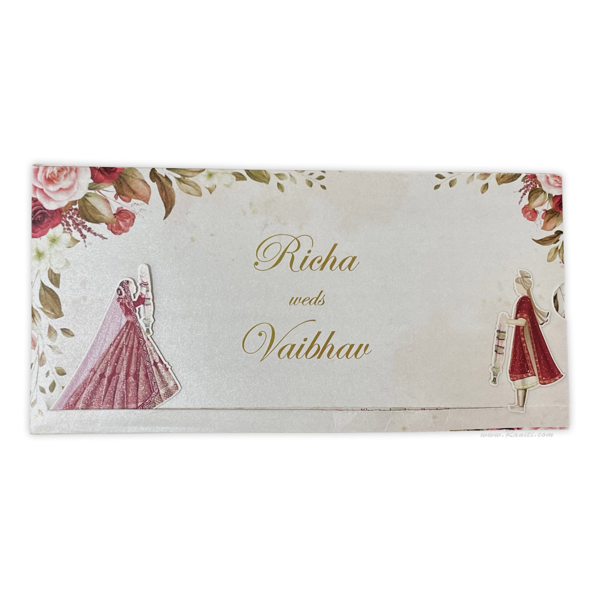 Caricature Pull out Custom Wedding Invitation Card AM-456 I Unique ...