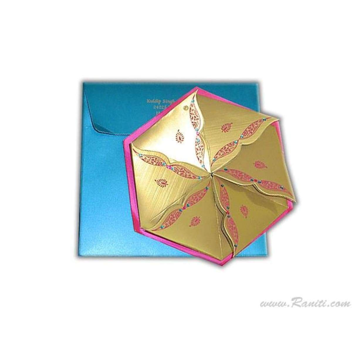 Floral Unique Opening Custom Invitation Card, Curved Edges Classic ...