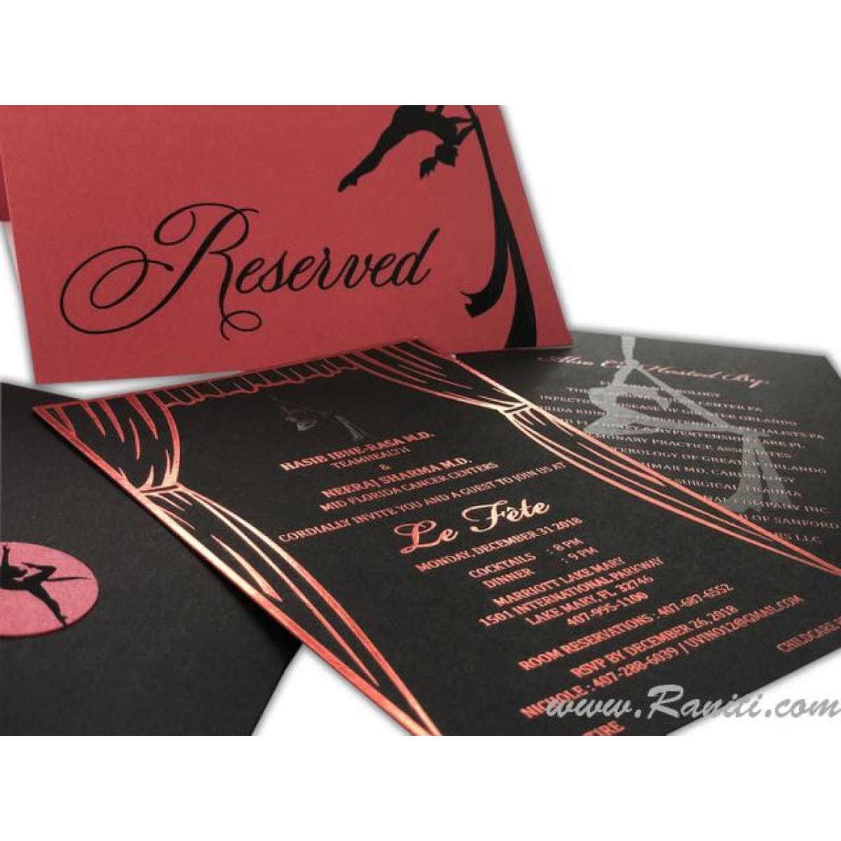 Corporate Event Custom Invitation Card | New Year Corporate Party Invi ...