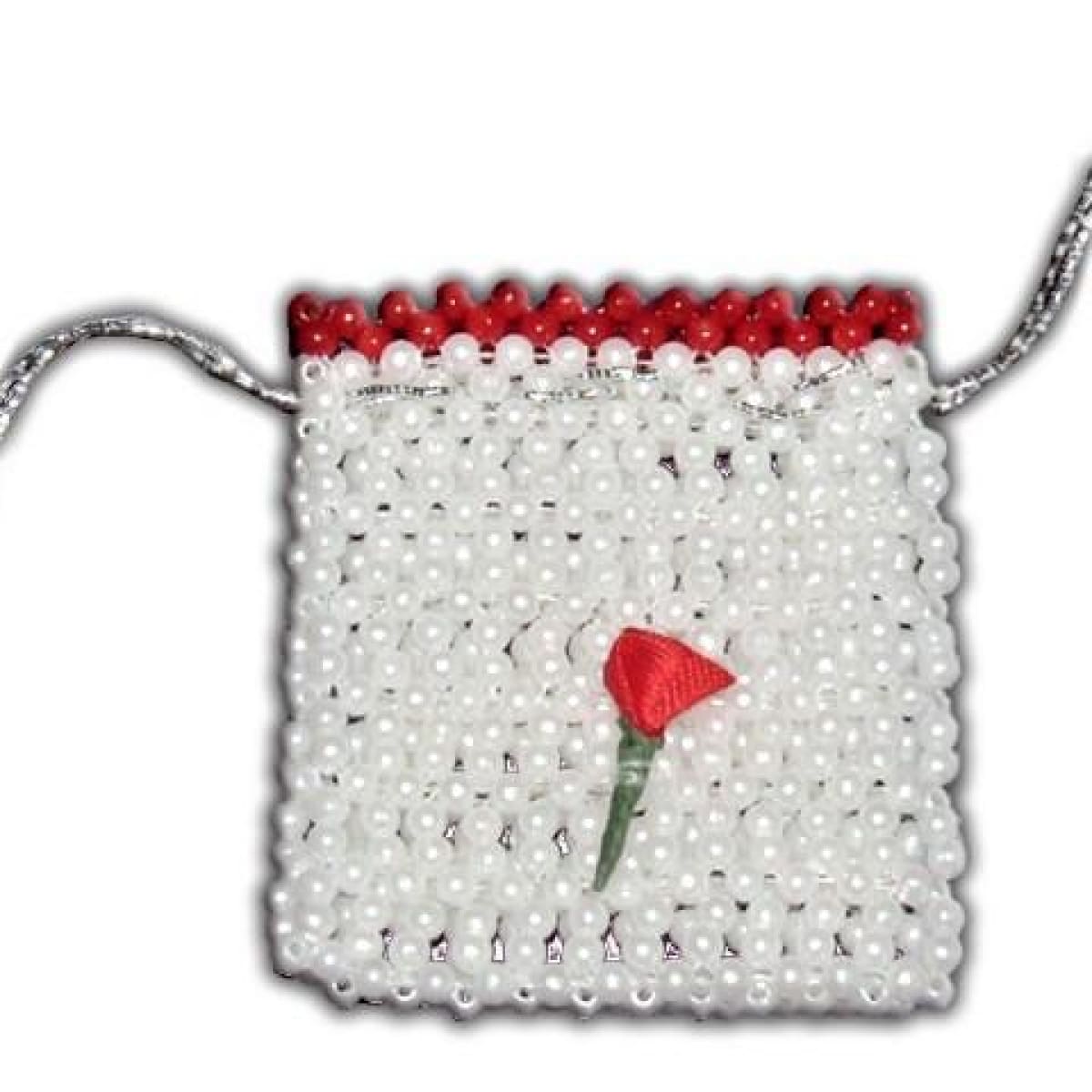 Pack Of 5 Beaded Token Bags | White Pearl Drawstring Token bag | Unique ...